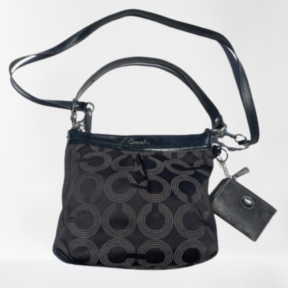 Coach | Bags | Coach 200s Cursive Logo Over The Shoulder Purse With ...